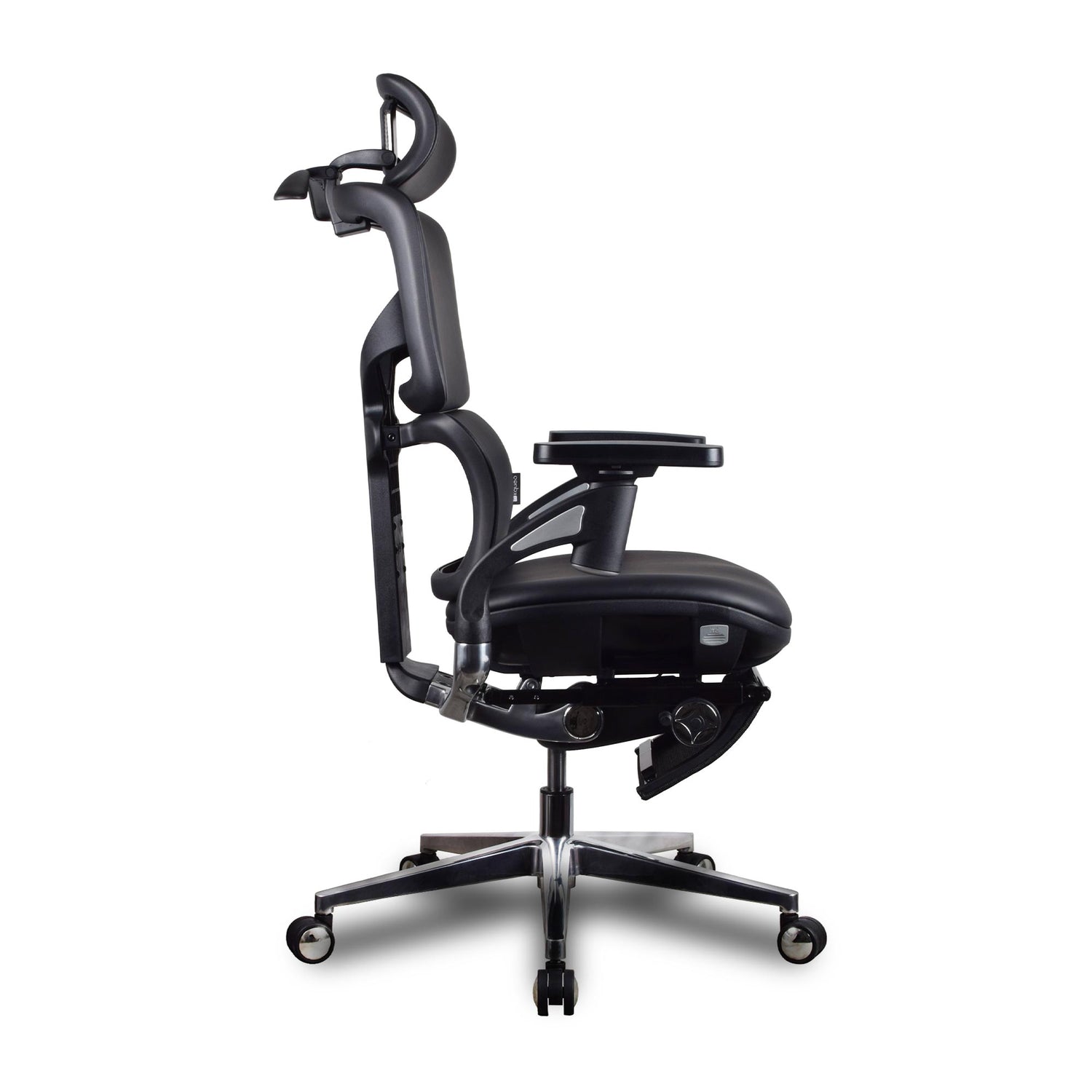 Siège ergonomique TERRANA PREMIUM NOIR en Cuir Reconstitué – KQUEO